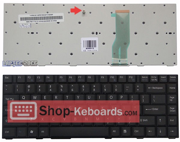 Replacement Sony Vaio VGN-FJ270 laptop keyboards with High Quality from ...