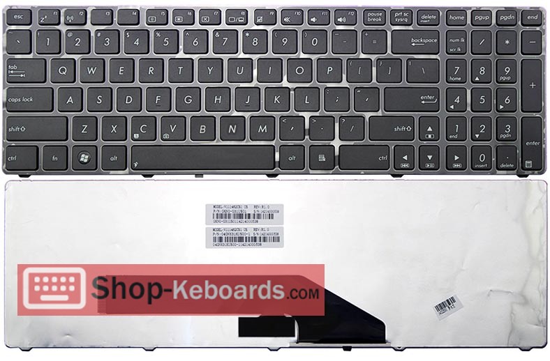 Replacement Asus X53S laptop keyboards with High Quality from United ...