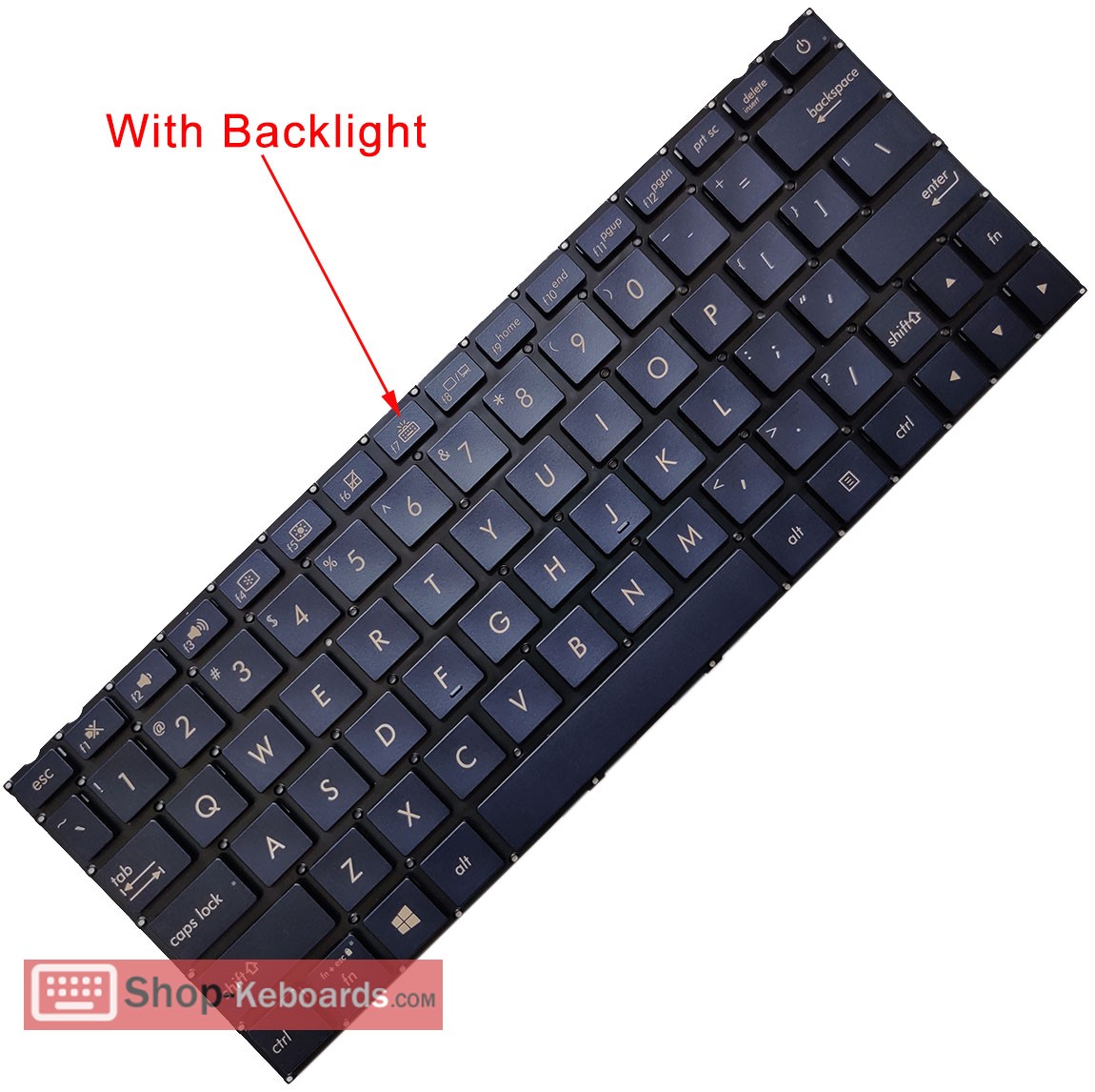Replacement Asus 0KNB0-1628ND00 laptop keyboards with High Quality from ...