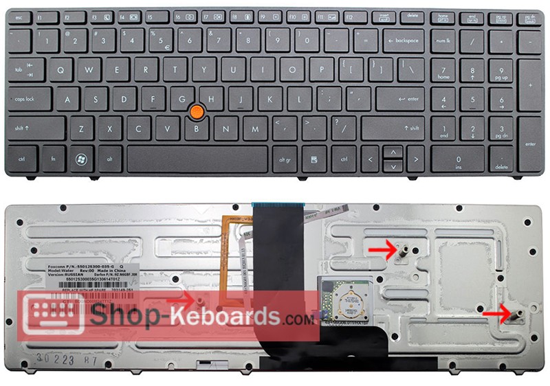 Replacement HP EliteBook 8560W laptop keyboards with High Quality from ...